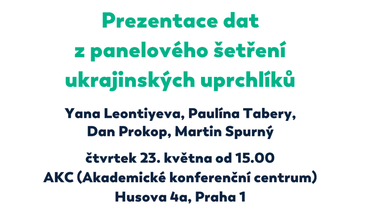 Prezentace dat z panelového šetření ukrajinských uprchlíků – AV21Spolecnost